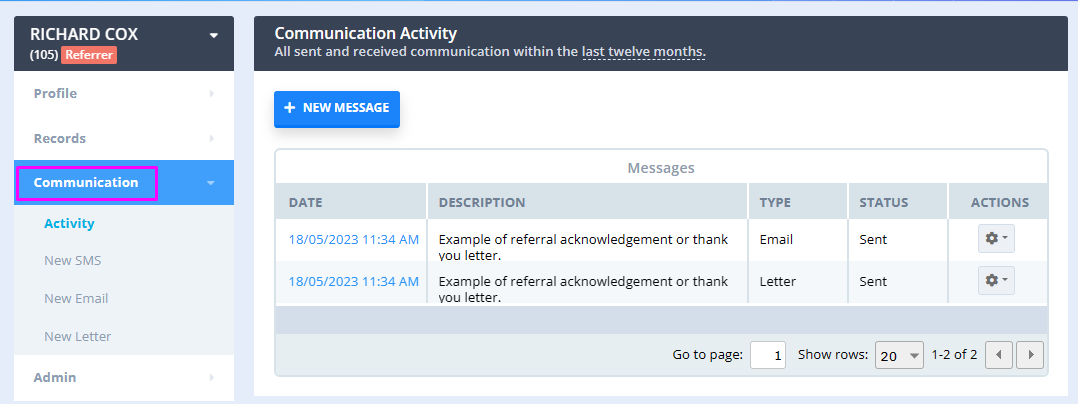 Managing Referrers and Referrals